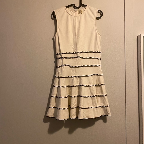 Torn by Ronny Kobo | Dresses | Torn By Ronny Kobo White With Black Trim ...